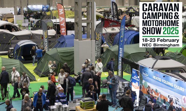 NEC Caravan Camping and Motorhome Show Feb 2025 - UKCampsite.co.uk Articles