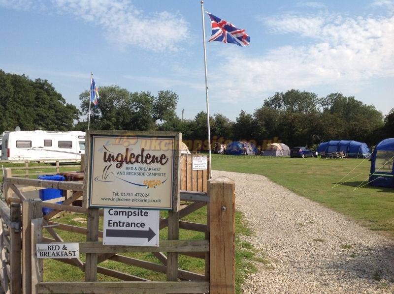 Ingledene Beckside Campsite , Pickering Campsites, North Yorkshire